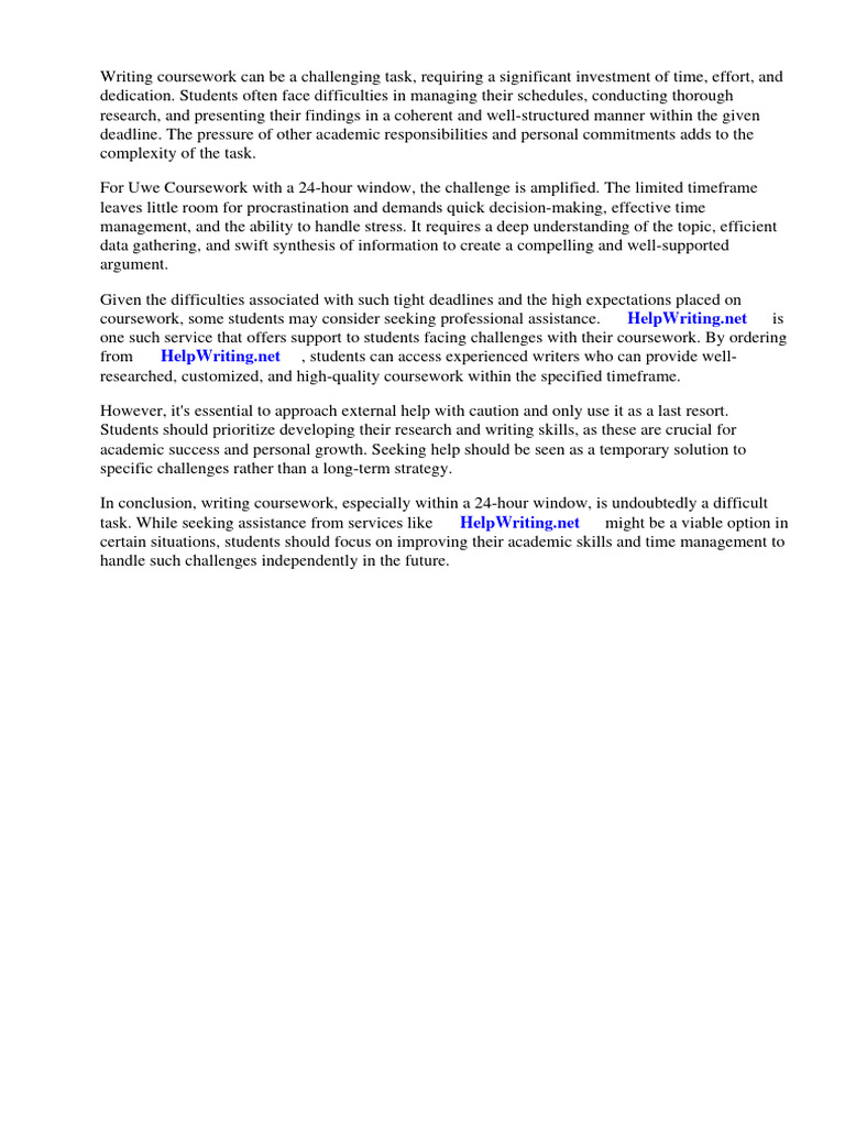 24-Hour Coursework Writing Tips | PDF | Microsoft Windows | Windows 10