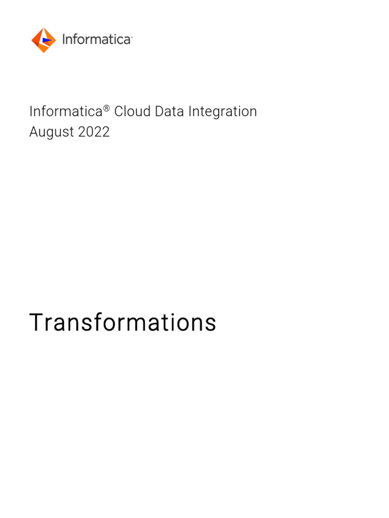 CDI August2022 Transformations en | PDF | Hierarchy | Relational Database