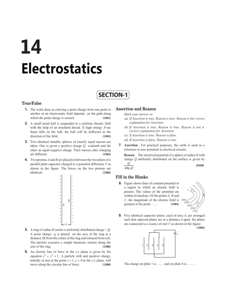 Electrostatics | PDF | Capacitor | Capacitance