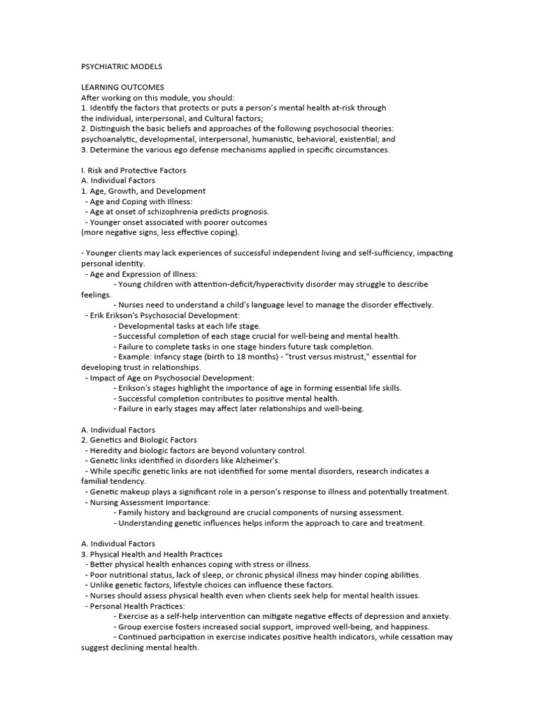 Lesson 2 Outline | PDF | Psychological Resilience | Id
