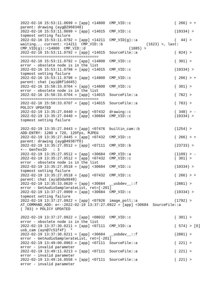 Usb Cam Log | PDF | Java (Programming Language) | Programming Paradigms