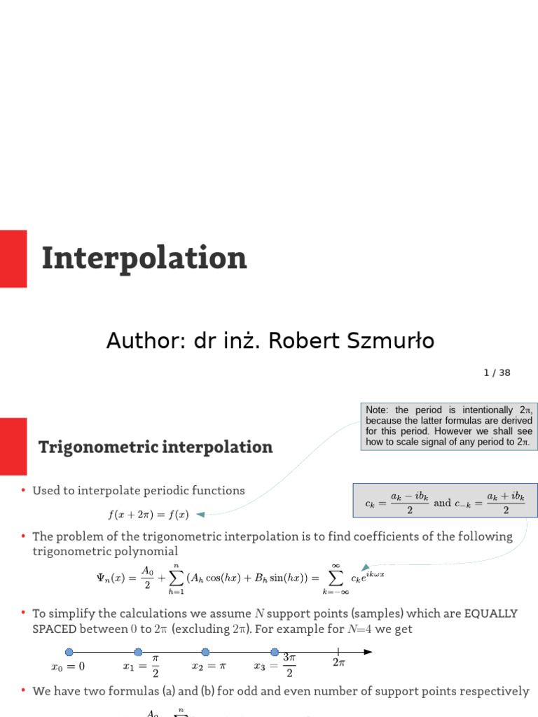 02 Interpolation 2 | PDF | Interpolation | Polynomial