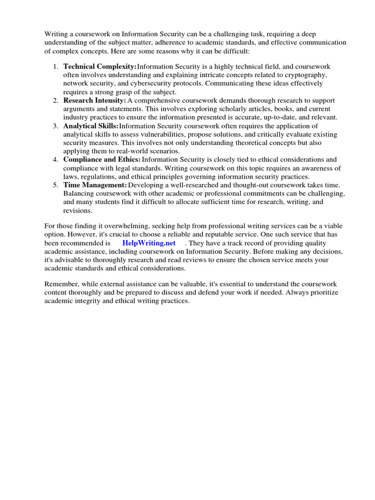 Information Security Coursework | PDF | Information Security | Security