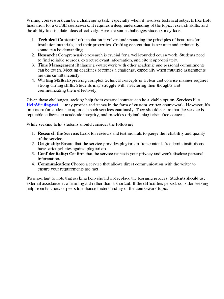 Loft Insulation Gcse Coursework | PDF | Building Insulation | Thermal ...