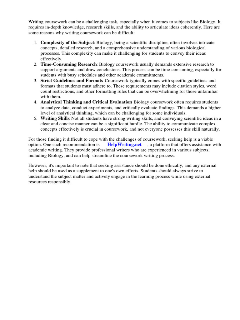 Unit 6 Biology Edexcel Coursework Ideas | PDF | Gce Advanced Level ...