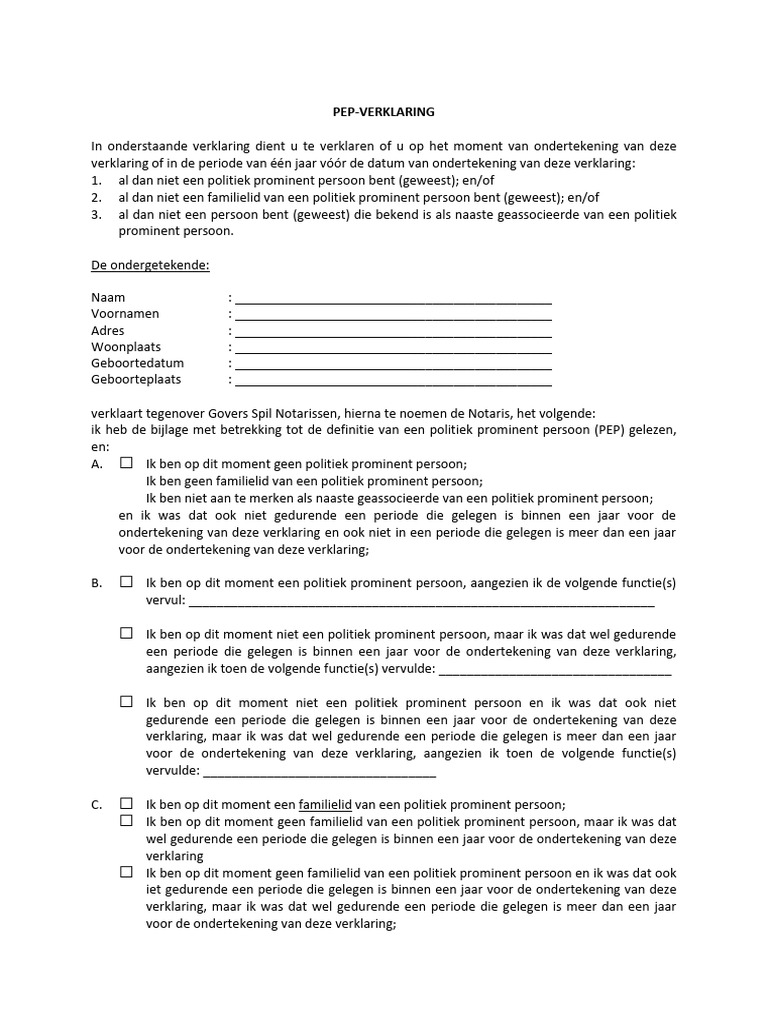 @ PEPverklaring | PDF