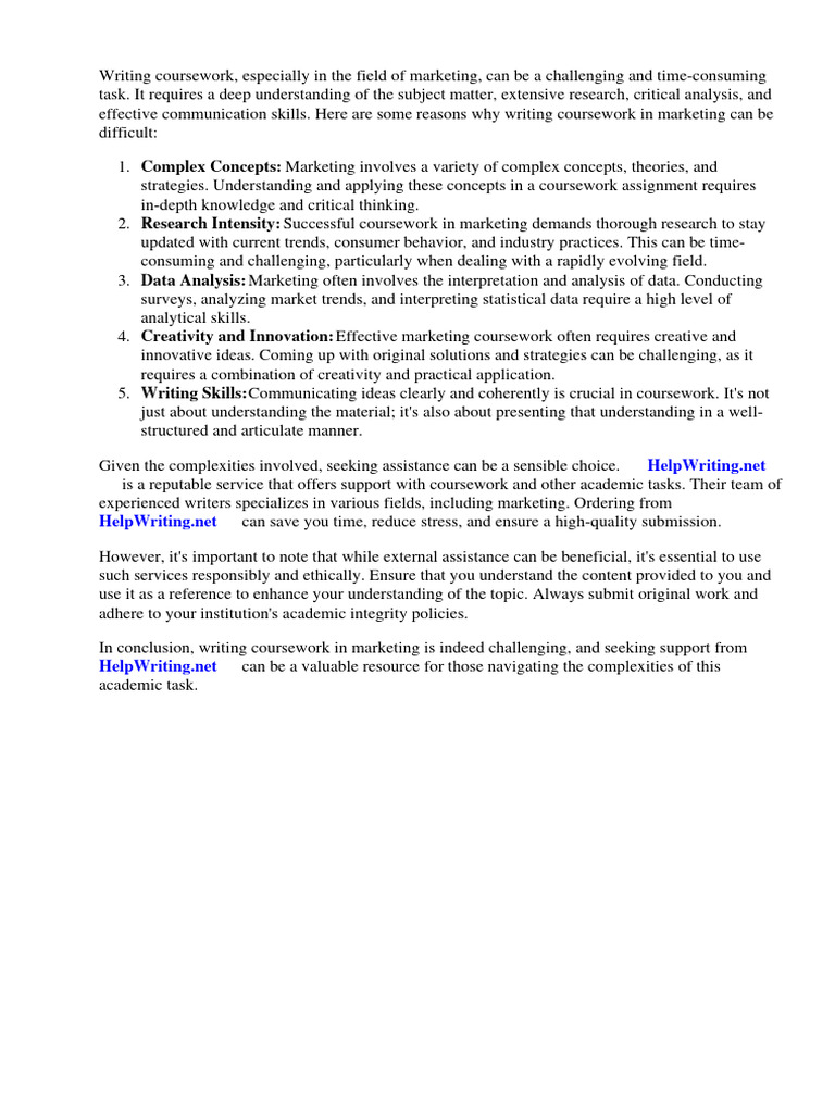 Coursework Marketing | PDF | Marketing | Advertising