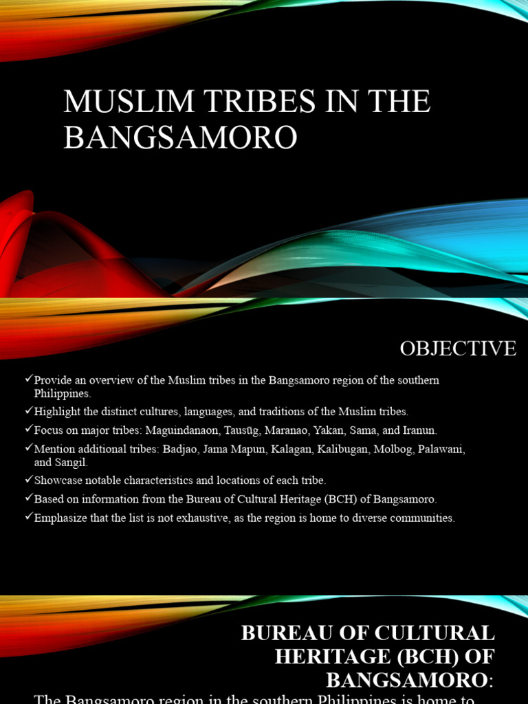 Muslim Tribes of Bangsamoro Overview | PDF | Mindanao | Ethnic Groups