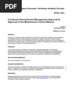 Maintenance Control Manual Template | PDF | Federal Aviation ...