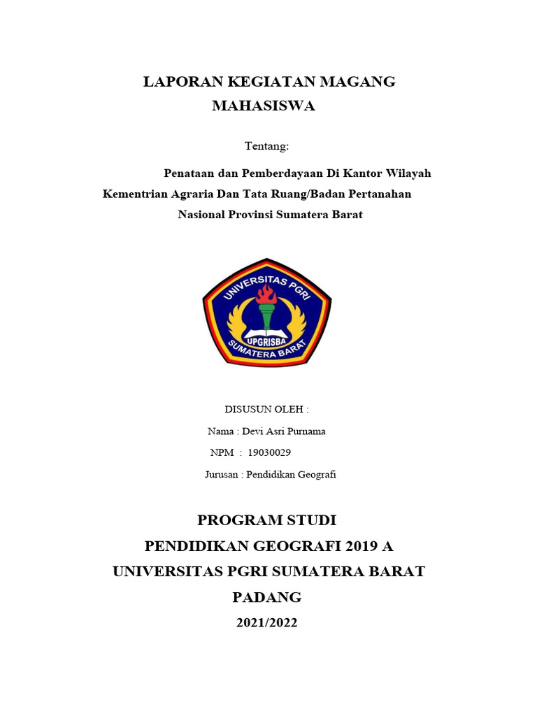 Laporan Kegiatan Magang Mahasiswa | PDF