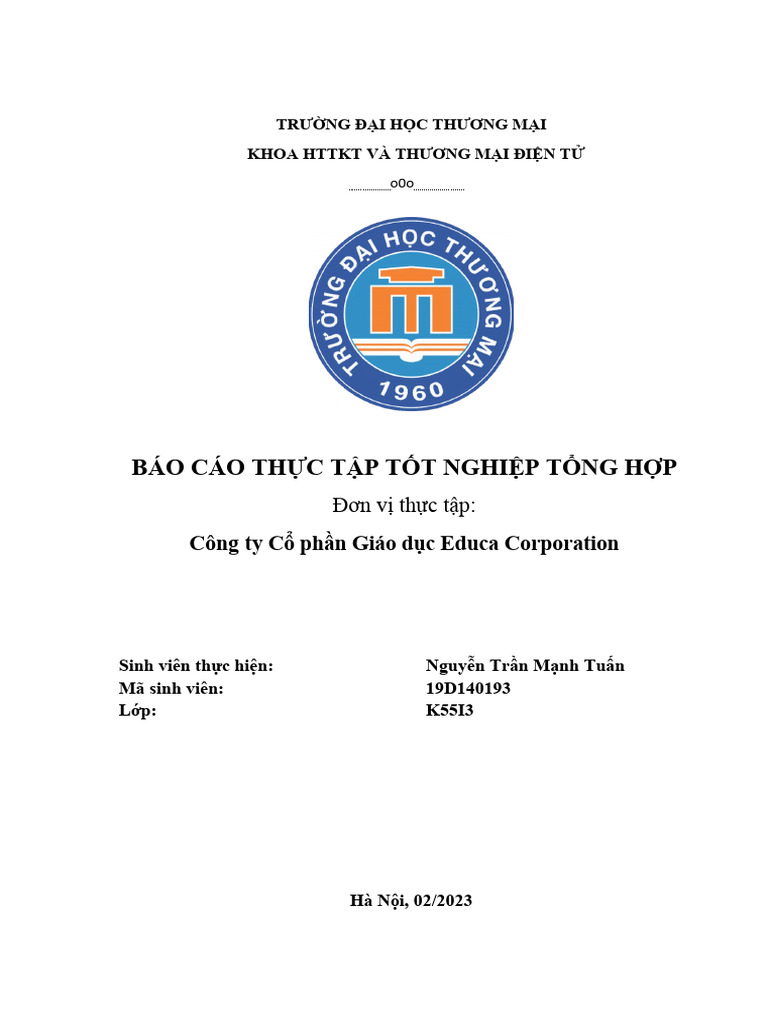 (123doc) - Bao-Cao-Thuc-Tap-Tai-Cong-Ty-Co-Phan-Giao-Duc-Educa-Corporation-2 | PDF