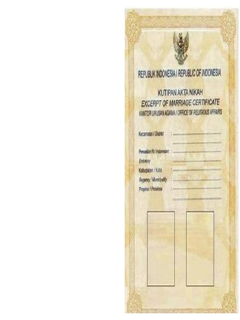 Buklet Nikah A | PDF