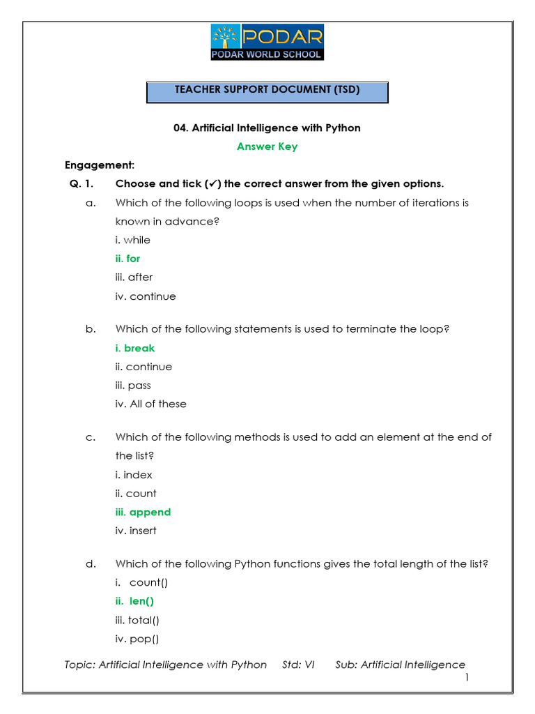 MSG - 139 - 601031 - TSD1 - PWS - STD - VI - AI - L4 - Artificial Intelligence With Python ...
