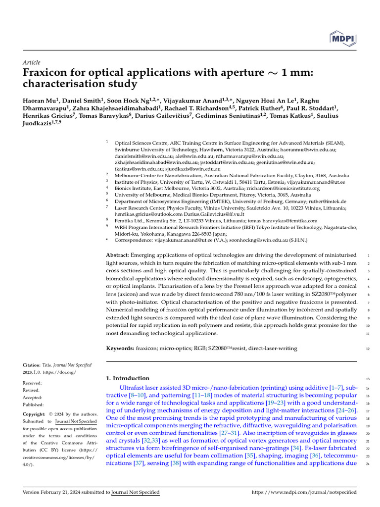 Fraxicon | PDF | Angular Resolution | Diffraction
