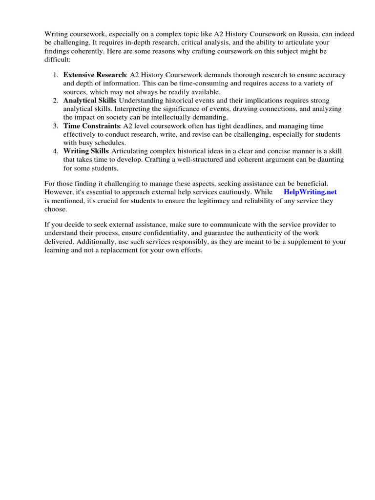 A2 History Coursework Russia | PDF | Facebook | Linked In