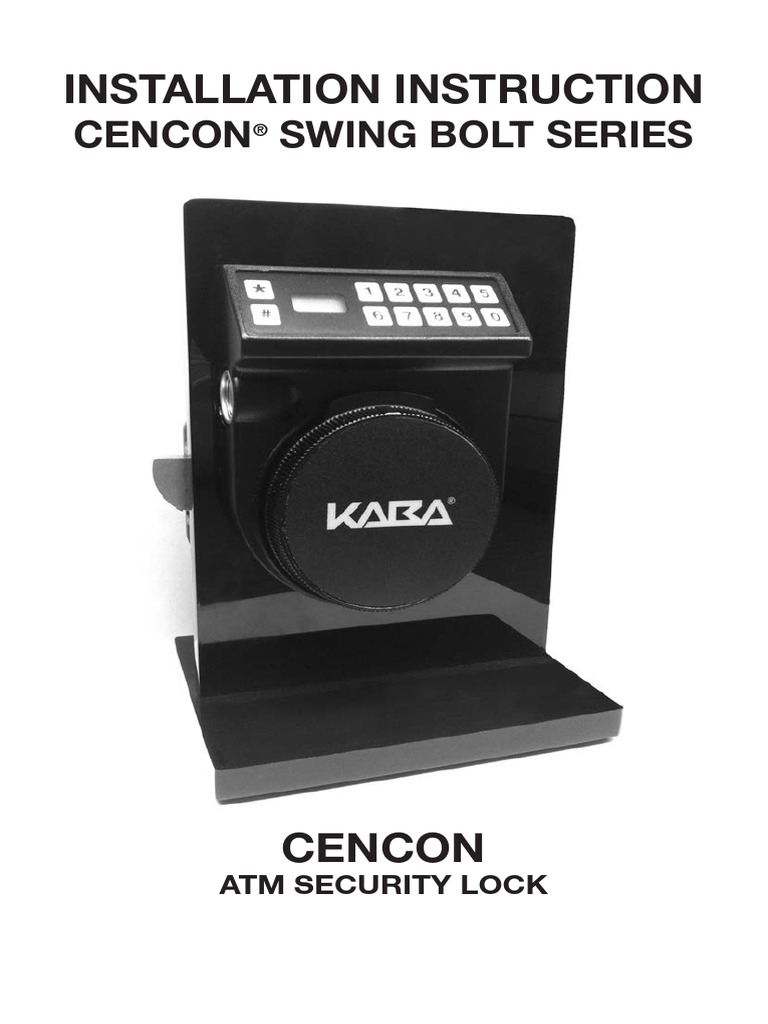 Activation Serrure KABA | PDF | Drill | Electrostatic Discharge