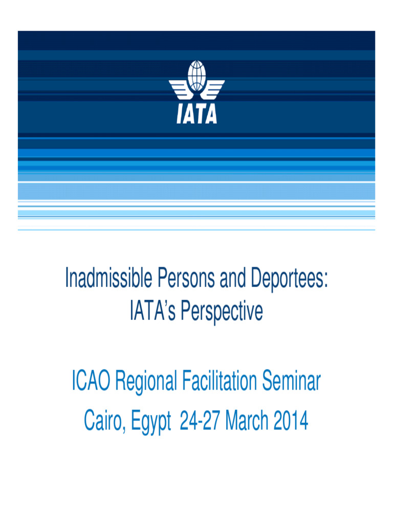 Inadmissible Passengers: IATA Insights | PDF | Airlines