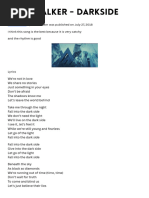 Darkside Lyrics | PDF