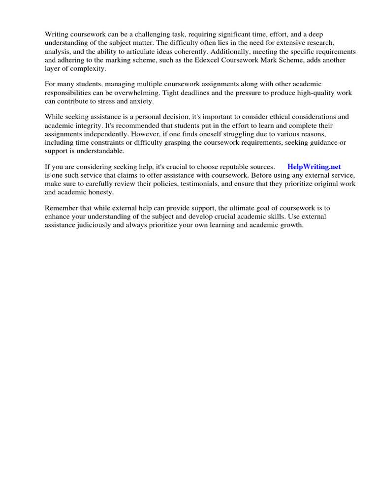 Edexcel Coursework Mark Scheme | PDF | Macroeconomics | Inflation