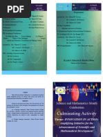 Sci-Math Month 2024 | PDF | Mathematics | Inquiry
