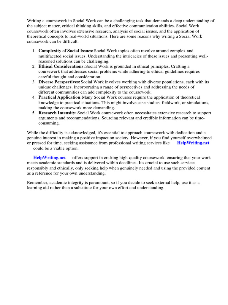 Social Work Course Units | PDF | Social Work | Psychotherapy