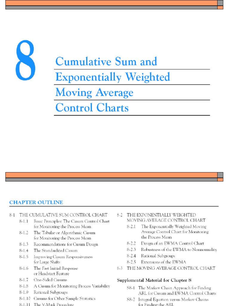 Chap09 Cusum EWMA | PDF