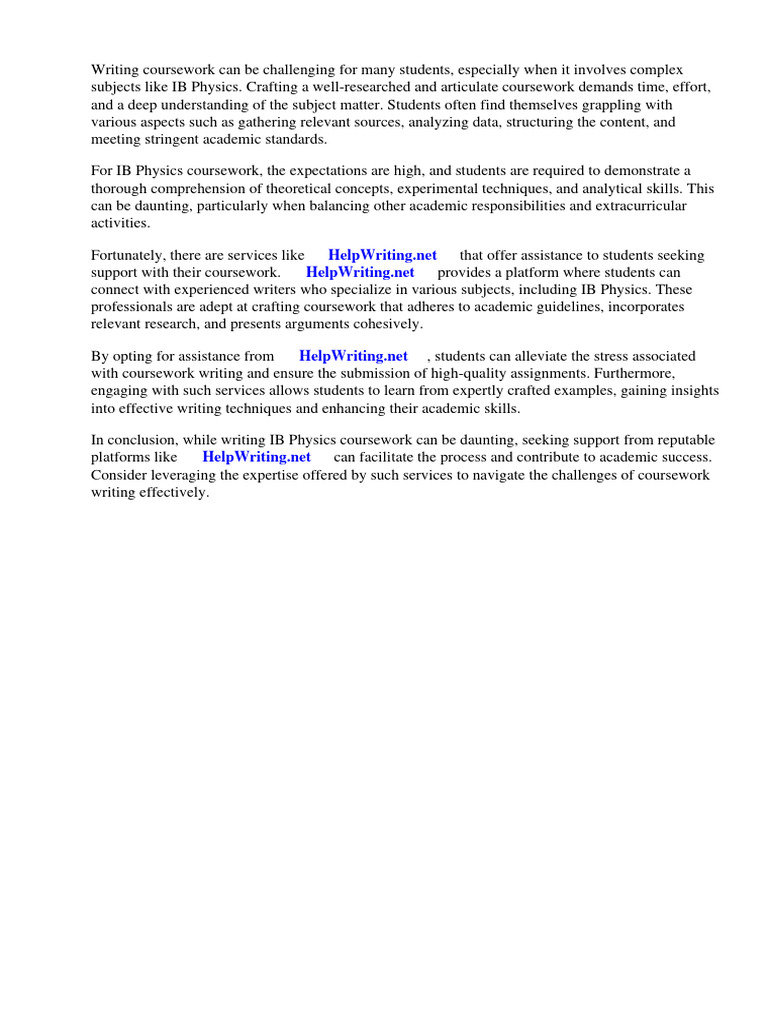 Ib Physics Coursework Example | PDF | Physics | Qr Code