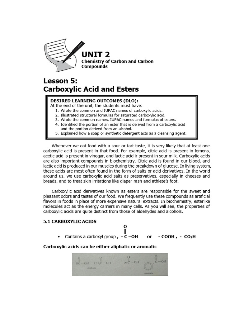 Chem 4 | PDF | Ester | Detergent