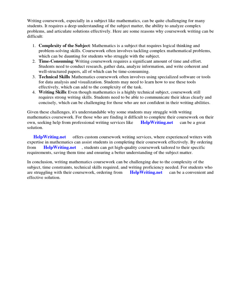 Maths Coursework Ideas | PDF