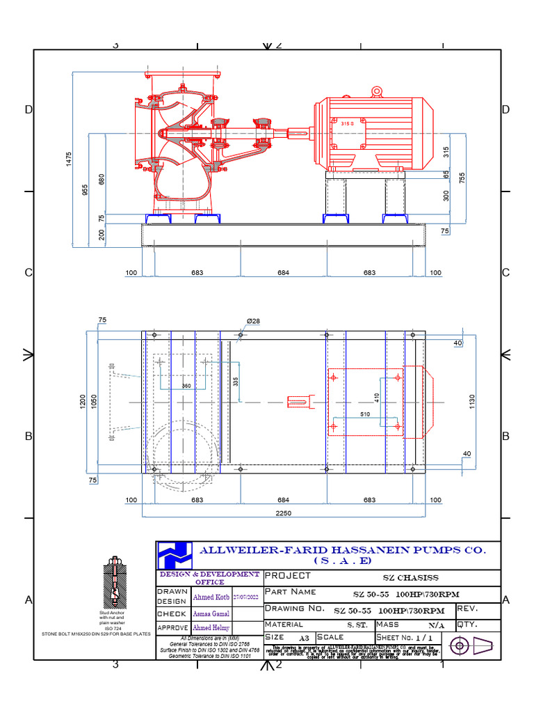 SZ 50-55 100 hp-730 Rpm-Model | PDF | Manufactured Goods | Mechanical ...