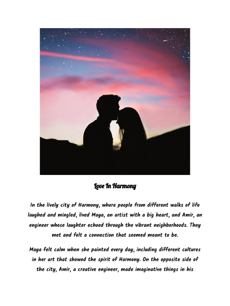Eng Short Story (Love in Harmony) | PDF | Faith | Love