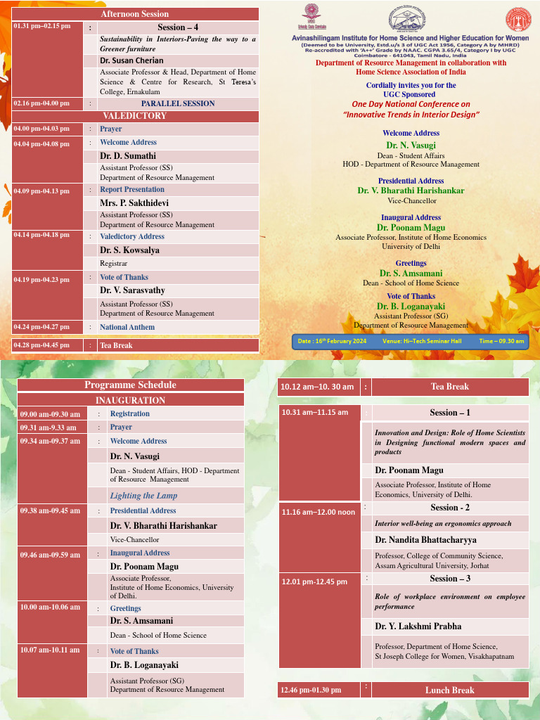 Programme Schedule | PDF | Economies