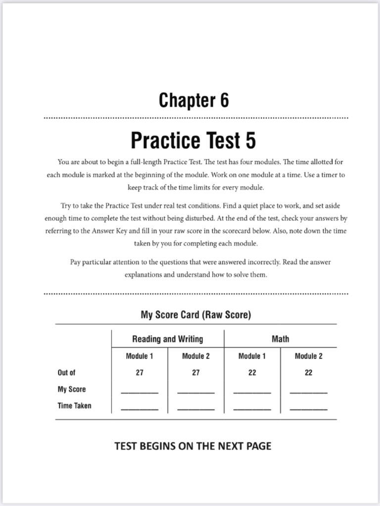 Practice Test 5 | PDF