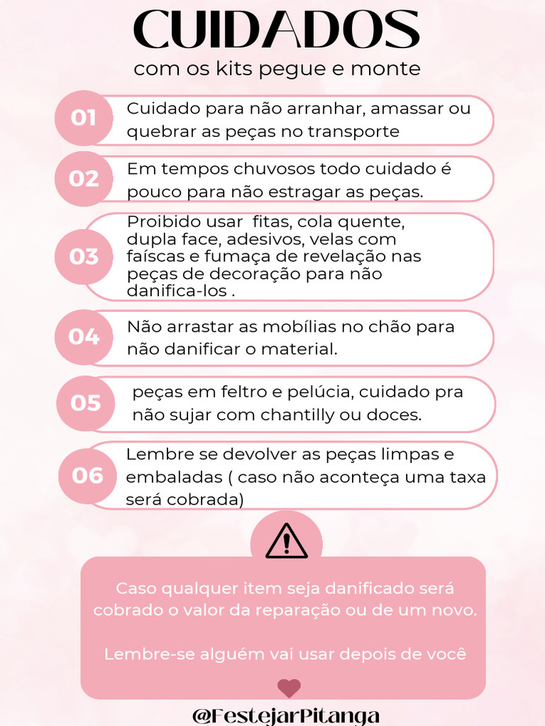 Cuidados com Decoração e Devolução | PDF | Bem-estar