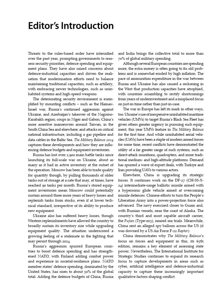 Mb2024 Editors Introduction | PDF | Tanks | Military