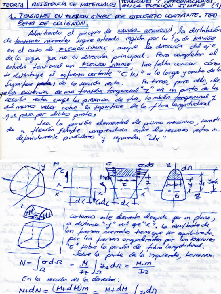 04 Tensiones y Deformaciones en La Flexion Simple | PDF