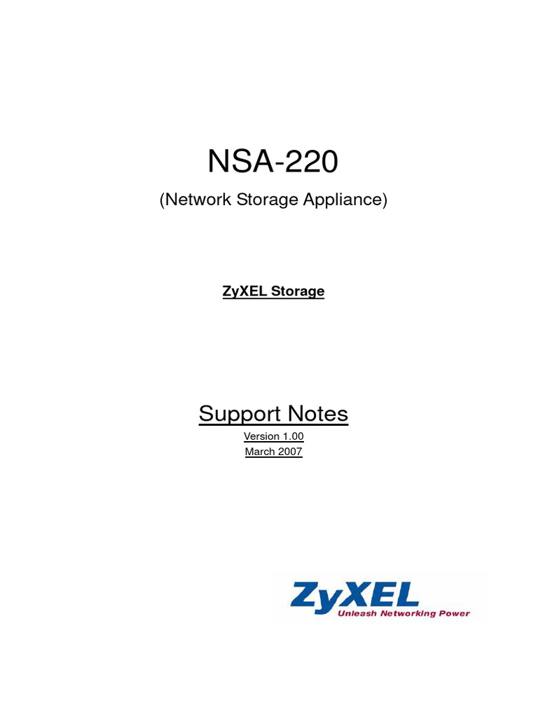 Nsa-220 1.0 | PDF | Backup | File Transfer Protocol