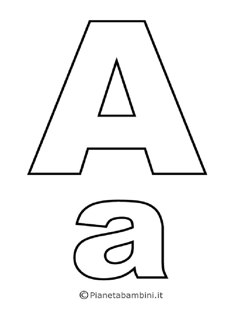 Lettere-A-Z - Upper and Lower Case | PDF