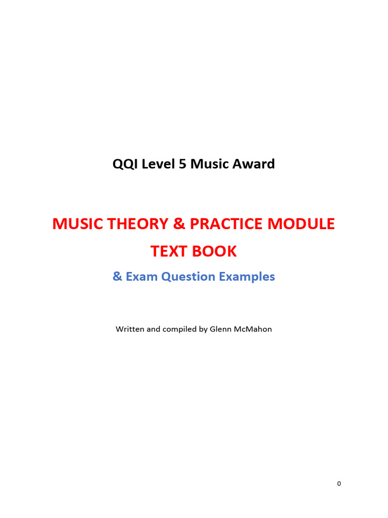 Music Theory & Practice Guide | PDF | Clef | Minor Scale