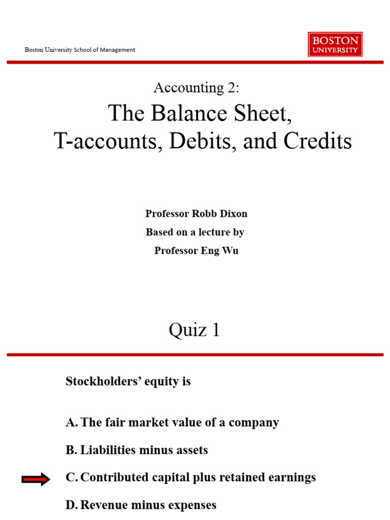 Financial Accounting - Debits and Credits BU Template | PDF | Debits ...