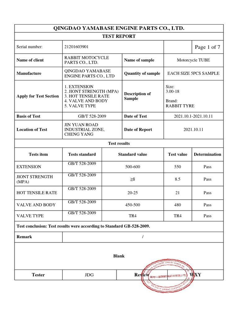 Qingdao Yamabase Engine Parts Co | PDF | Ultimate Tensile Strength | Valve