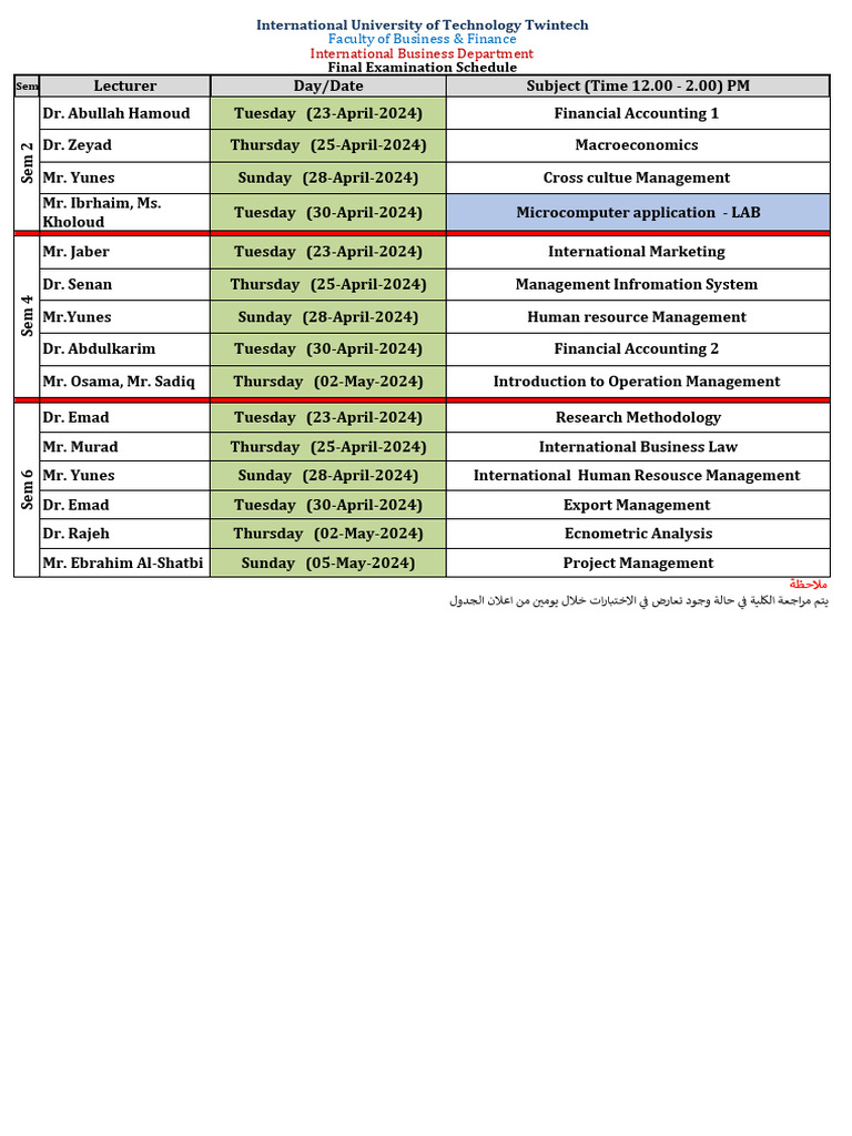 B&F - IB - Final Exam 2nd 2023-2024 | PDF
