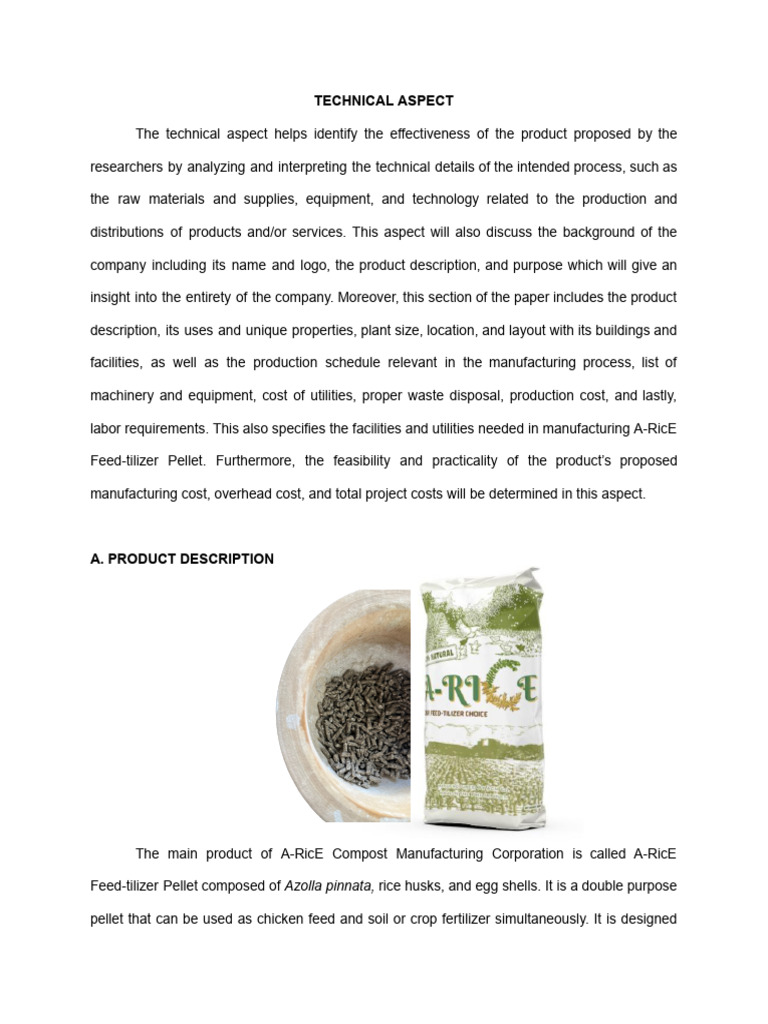 Technical Aspect 1 | PDF | Rice | Fertilizer