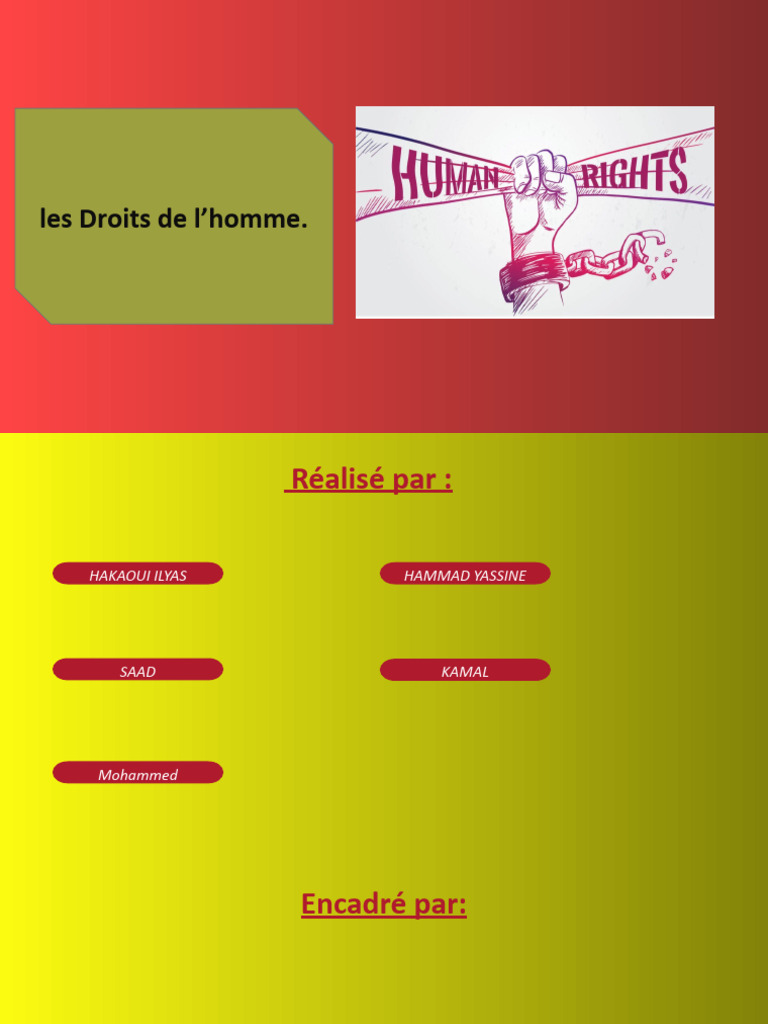 Exposé sur les droits de l'homme | PDF | Droits de l'homme | Droits ...