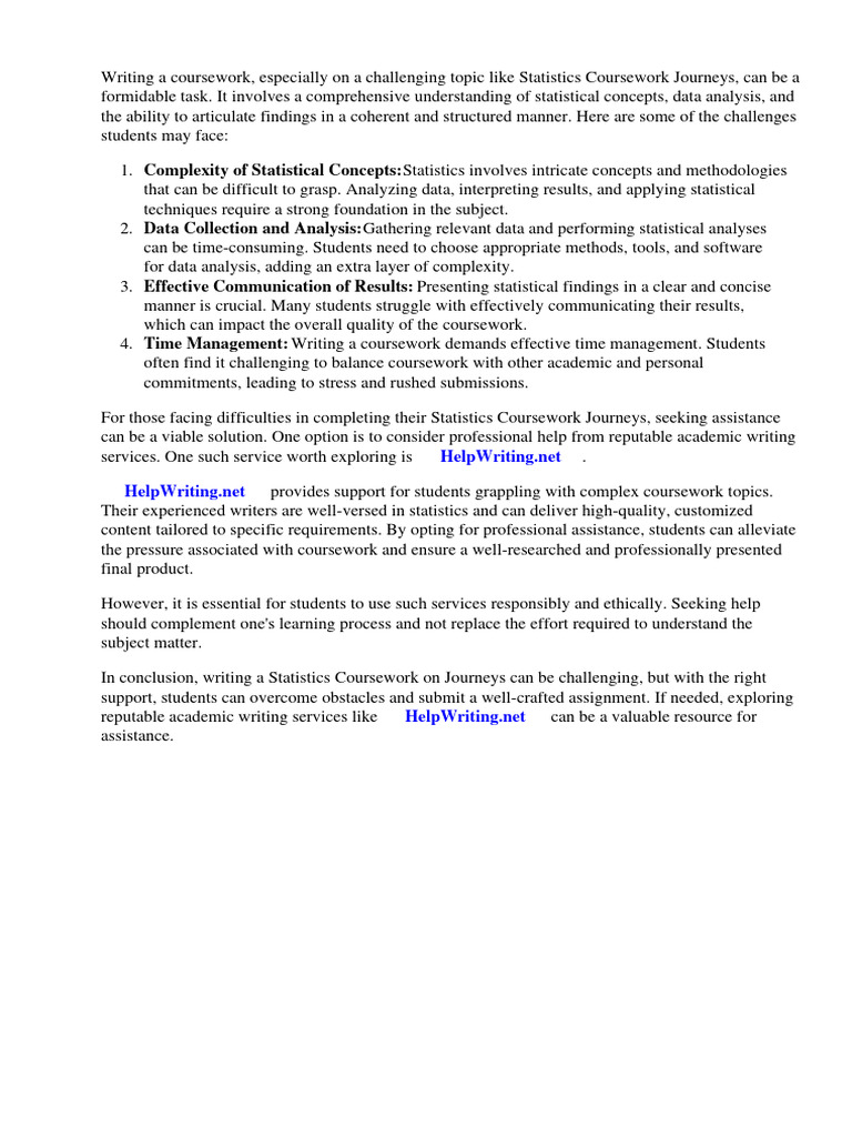 Statistics Coursework Journeys | PDF