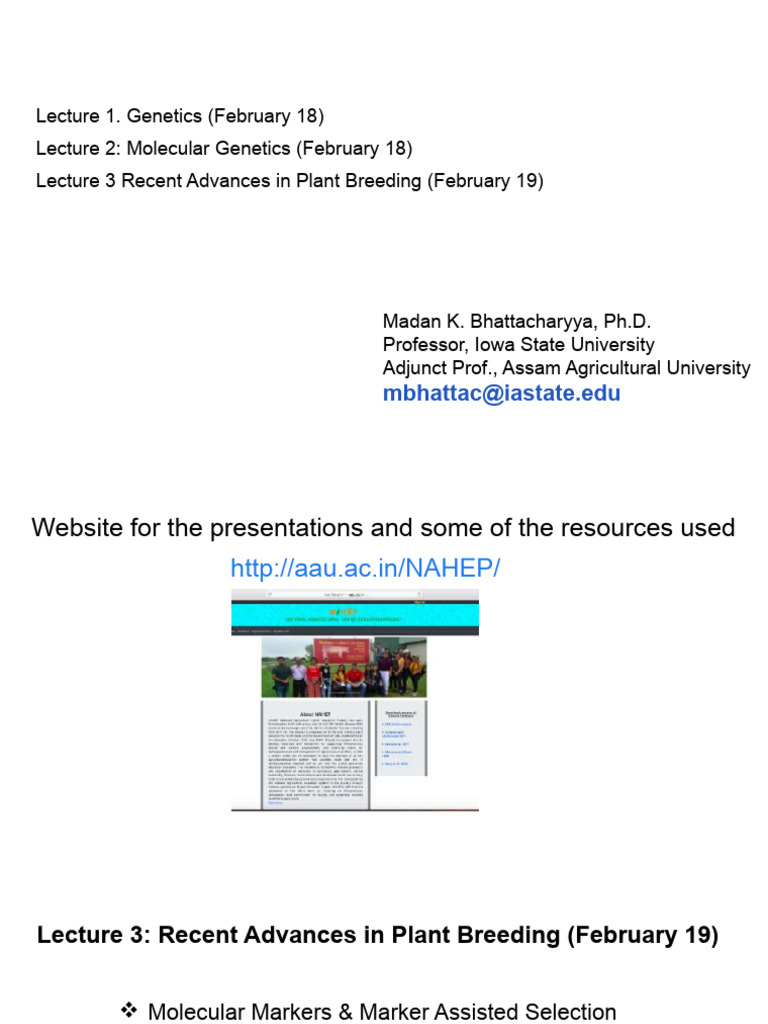 Lecture 3 | PDF | Ploidy | Crispr