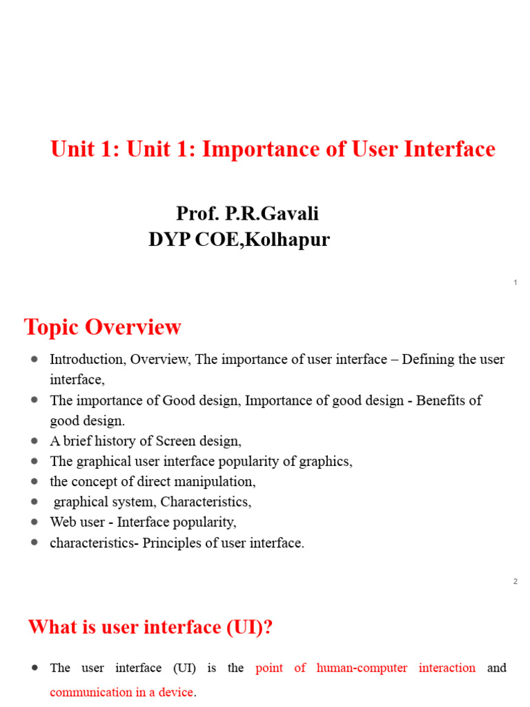 Chapter 1 - UID | Download Free PDF | Graphical User Interfaces | User Interface