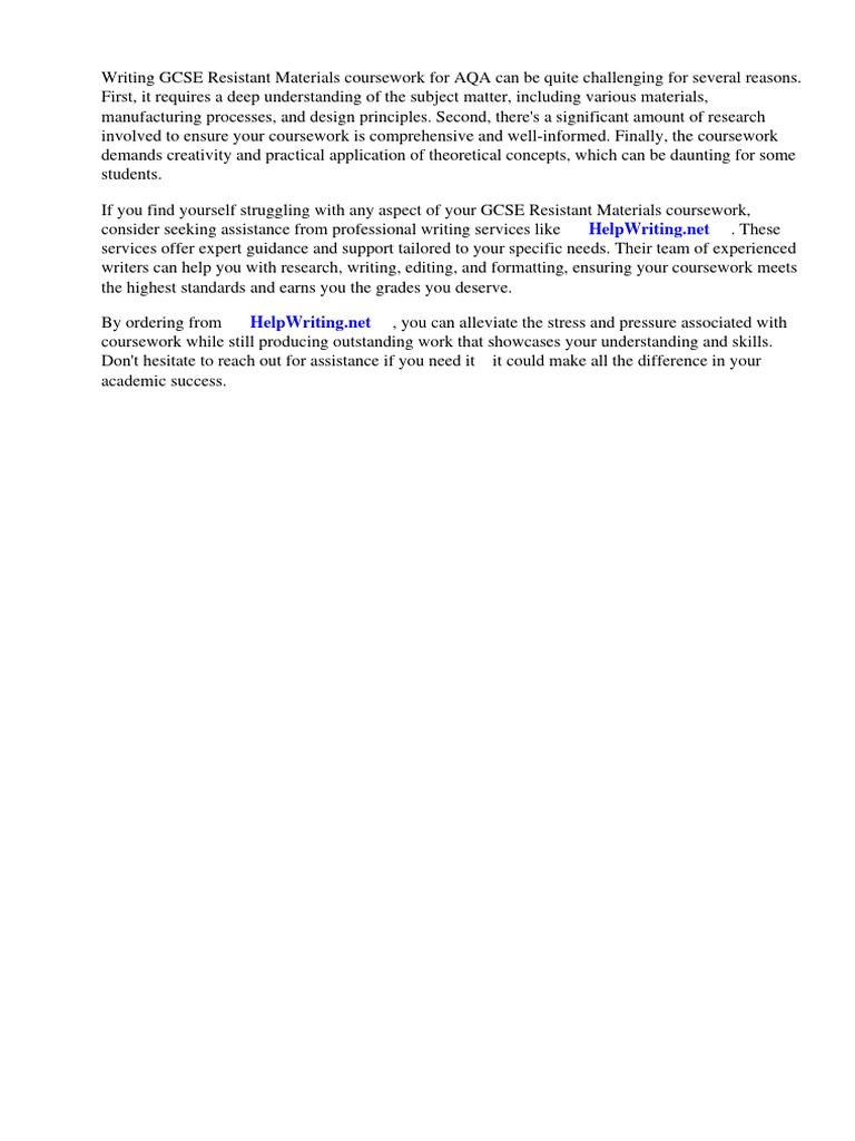 Gcse Resistant Materials Coursework Aqa | PDF | Car | Composite Material