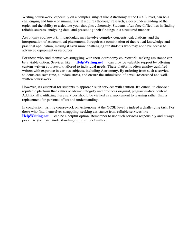 Astronomy Coursework Gcse Example | PDF | Apparent Magnitude | Stars