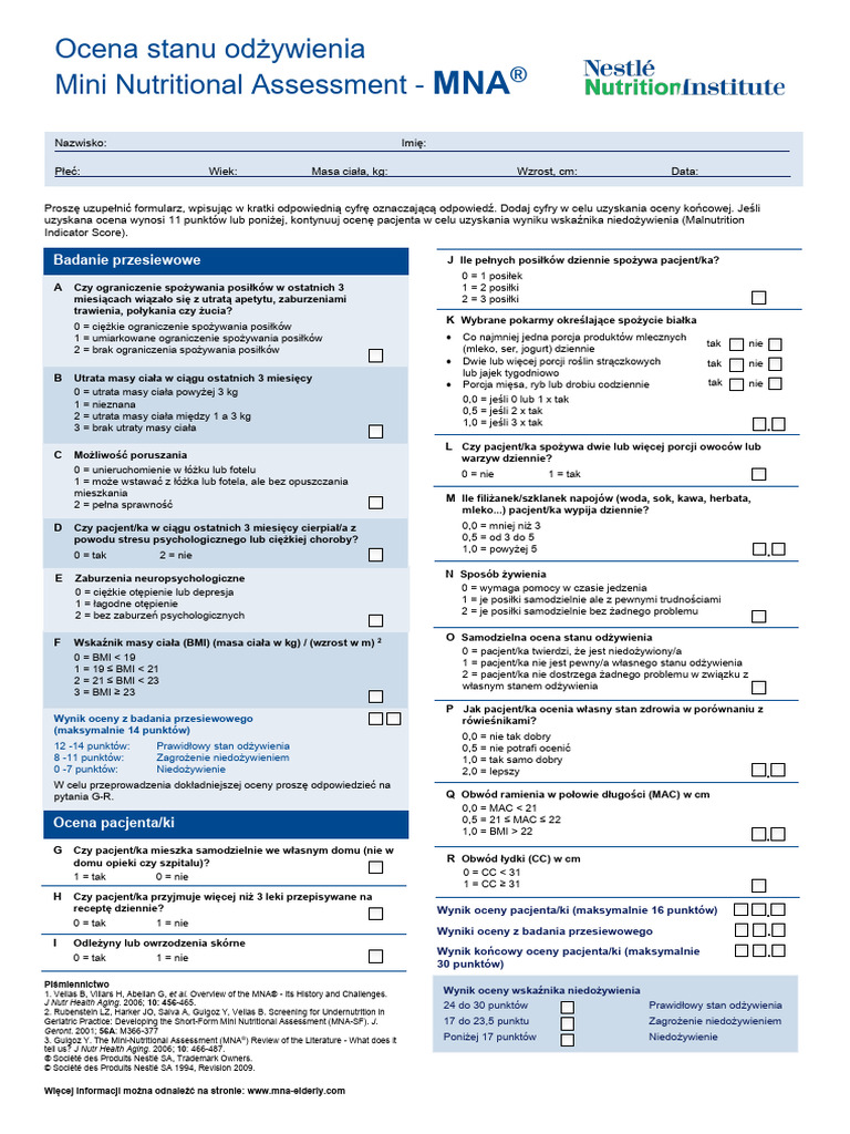 MNA Polish | PDF